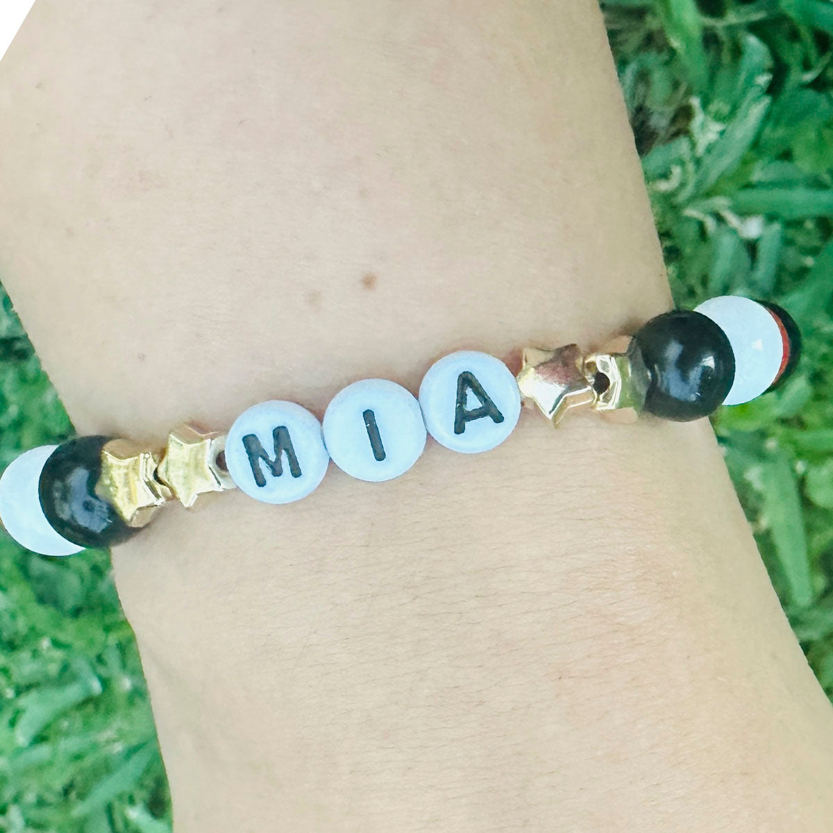 Pulsera Elástica Cuentas Mía Estrellas Doradas RBD – Luna By JL